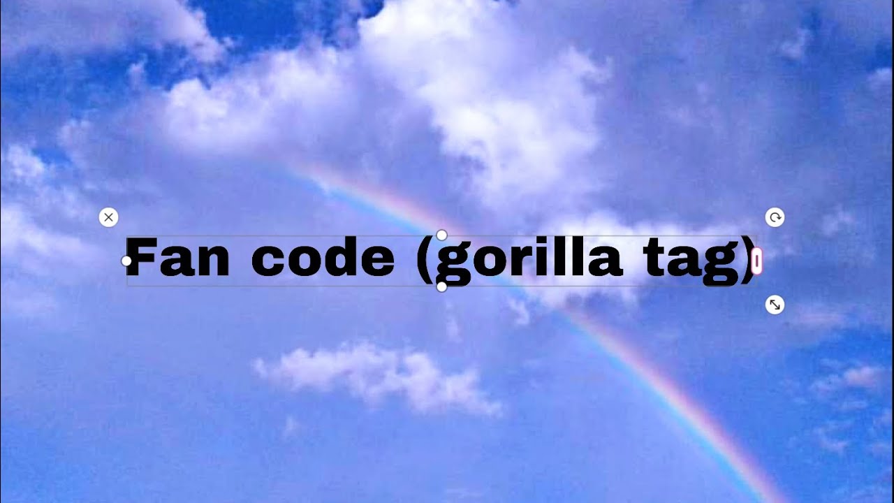 My fan code (gorilla tag) - YouTube