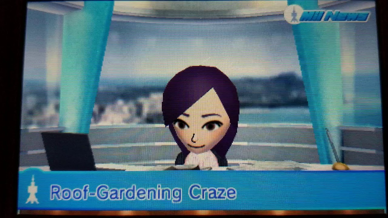 Tomodachi Life - Mii News - Roof-Gardening Craze - 5th Day - YouTube