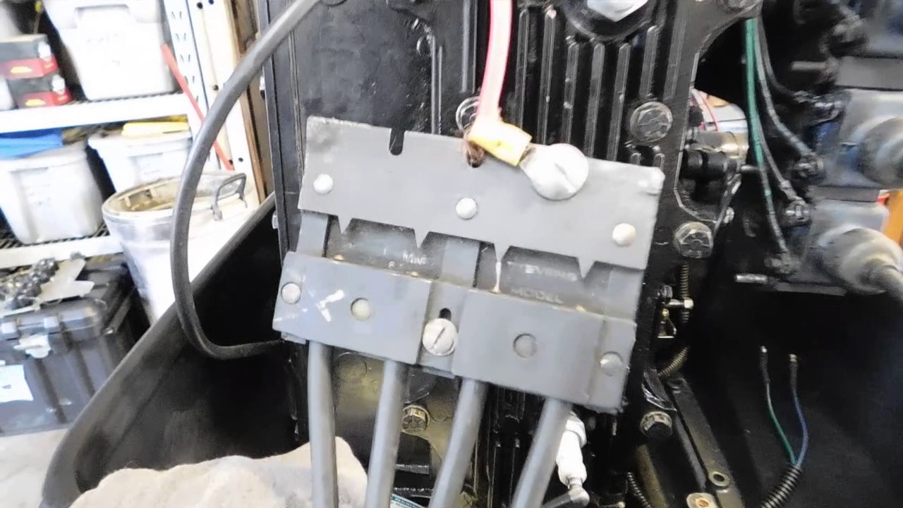 Testing Electronics on Force by Mercury 120 Hp 4 Cylinder Motor - YouTube