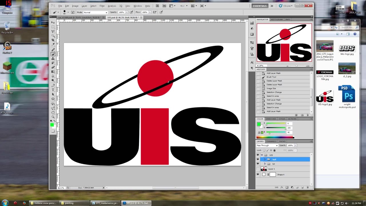 Lets Paint! iRacing! Episode 6 - Smart Objects and Layer Masks - YouTube