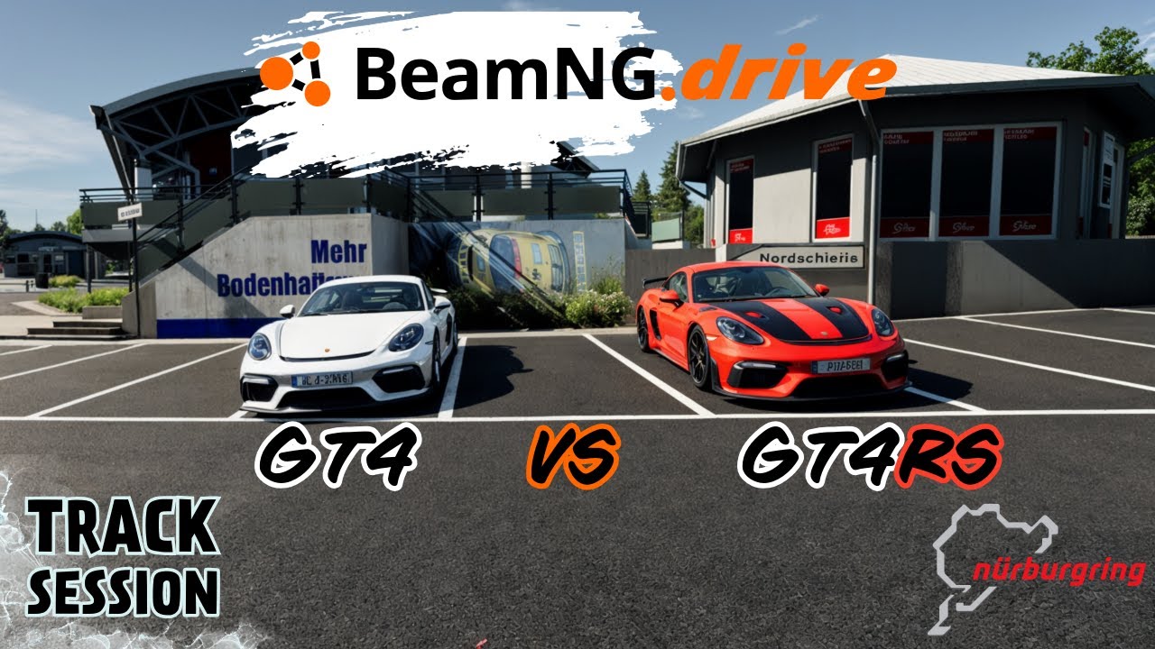 Porsche GT4 vs GT4 RS Nürburgring - Time Lap Race - YouTube