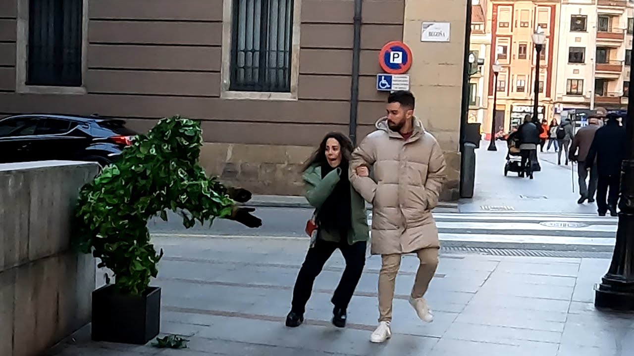 bushman prank amazing scares // hombre arbusto sustos increibles - YouTube