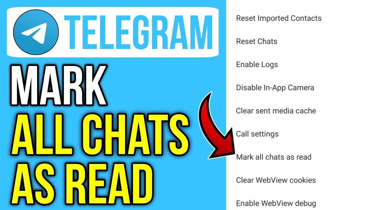 How To Mark All Chats as Read On Telegram - YouTube