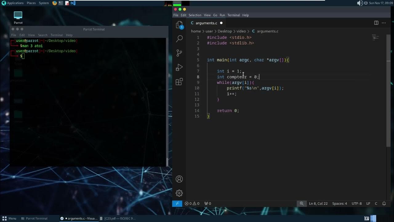 Les arguments en C depuis le terminal ; int argc, char *argv[] - YouTube
