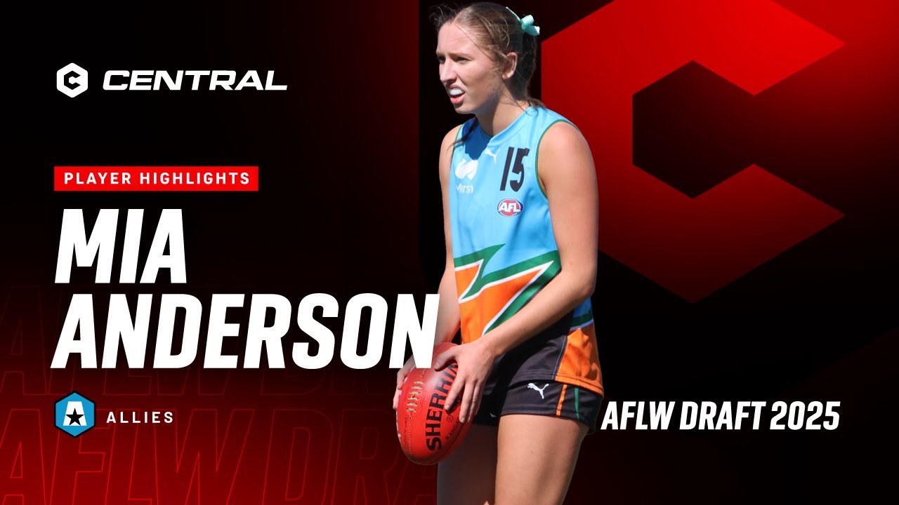 2025 AFLW Draft: Mia Anderson Player Highlights - YouTube