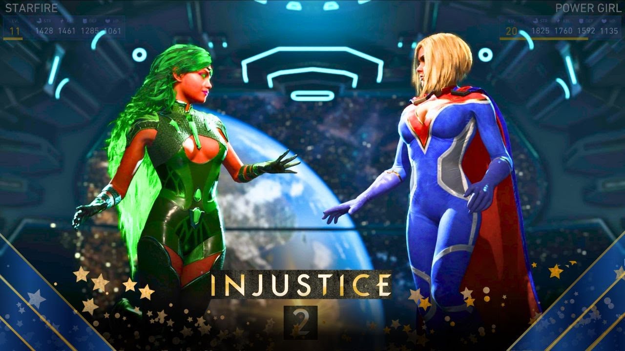 Injustice 2 - Starfire Vs. Power Girl - YouTube