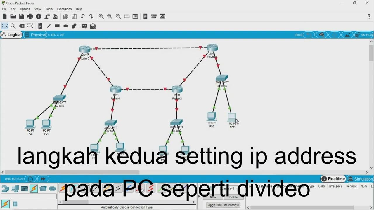 Routing dinamis RIP di Cisco Packet Tracer - YouTube