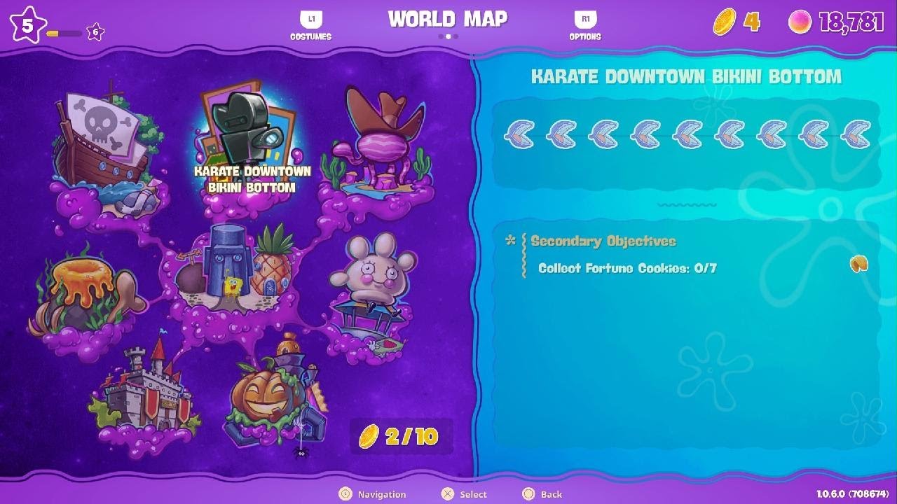 SpongeBob SquarePants: The Cosmic Shake - Collect Fortune Cookies - YouTube