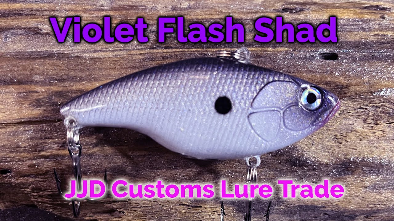 Lure Painting the Violet Flash Shad - Lure Trading with JJD Custom ...