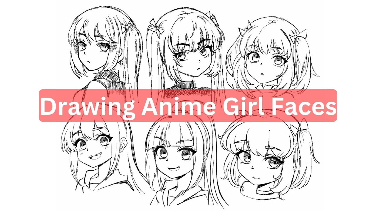 Drawing Anime Girl Faces | Anime Speed Paint - YouTube