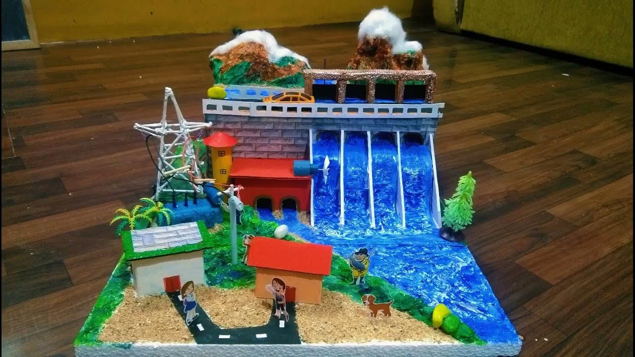 Hydroelectric Power Dam Model | Green Energy | Hydro Power | School Project - YouTube