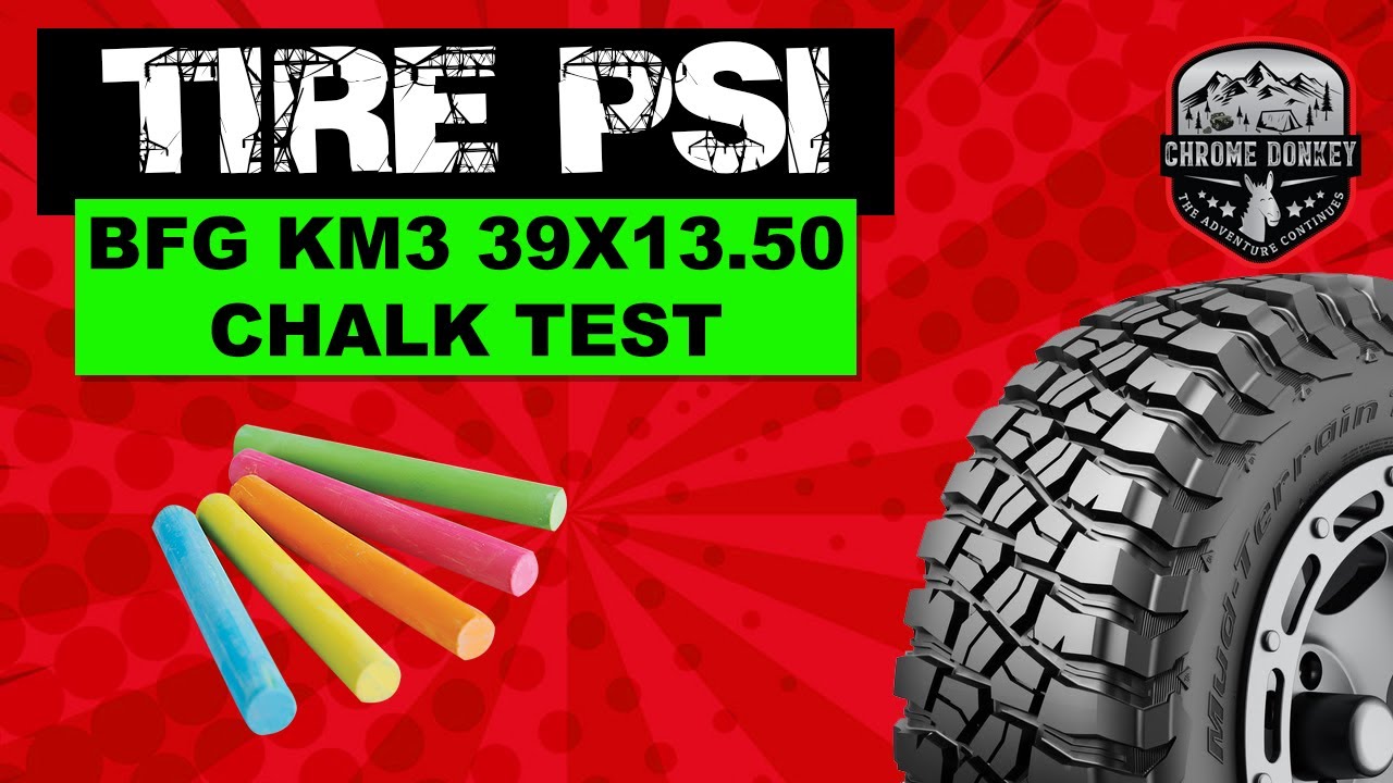 Jeep Gladiator BFGoodrich KM3 39" Tire - Chalk Test - YouTube