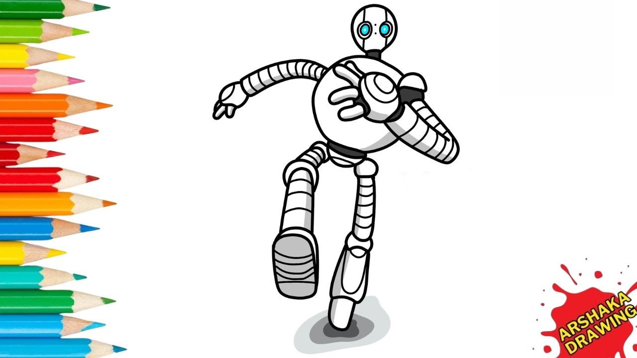 How to Draw Wild Robot Movie from Pixar Characters 🤖 | Drawing and ...