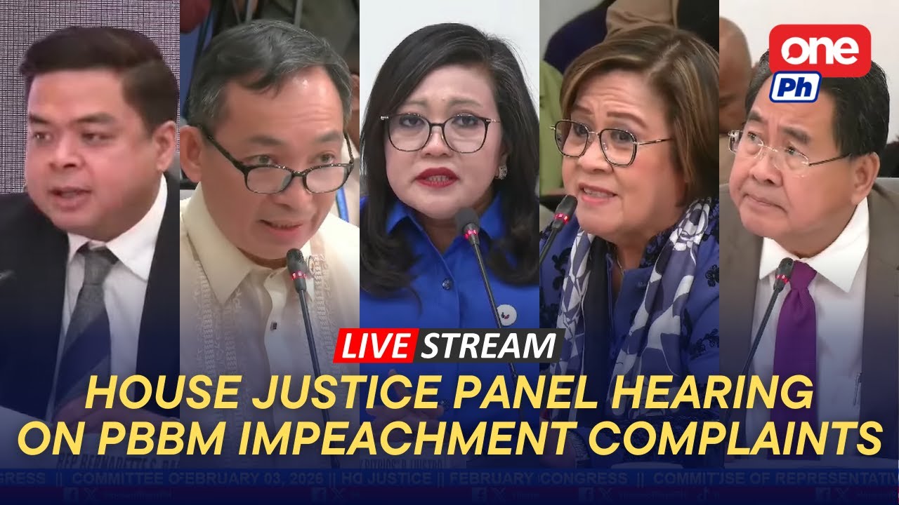 LIVE | House Justice panel hearing on impeachment complaints vs. PBBM ...