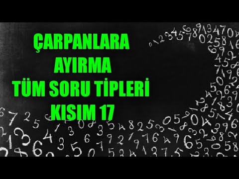 KPSS -  Çarpanlara Ayırma Soru Çözümü 17.Kısım
