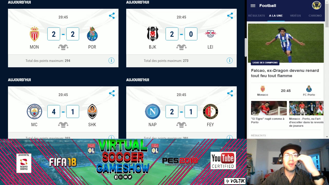 Classement UCL Predictor avant la seconde journée de Champions League ...