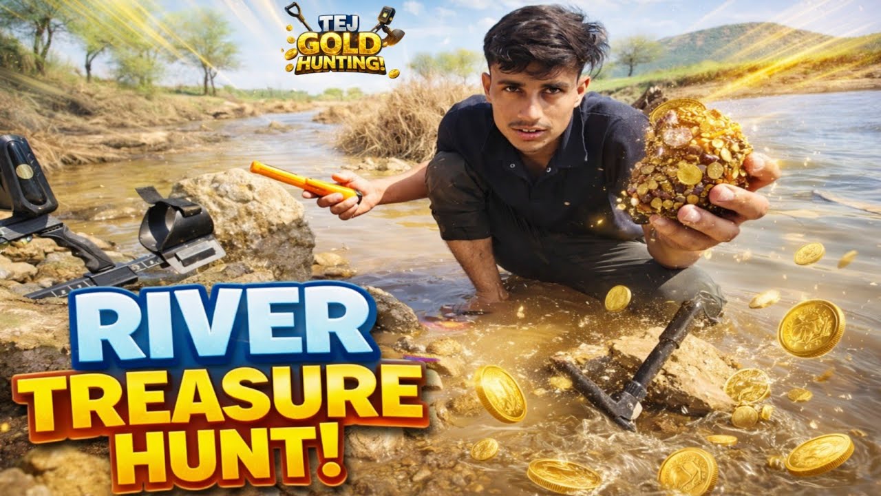 I found treasure in the river / metal detector / gold detector_ नदी में ...