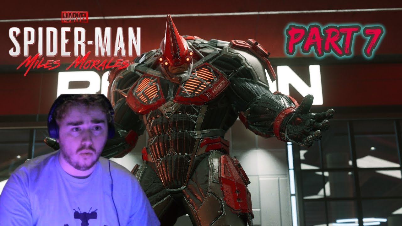 RINO BOSS FIGHT SPIDER-MAN MILES MORALES (PART 7) - YouTube