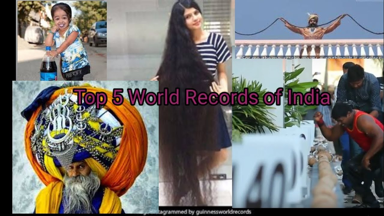 Top 5 World Records of India 🇮🇳। World Records। Knowledge Vlogs ...
