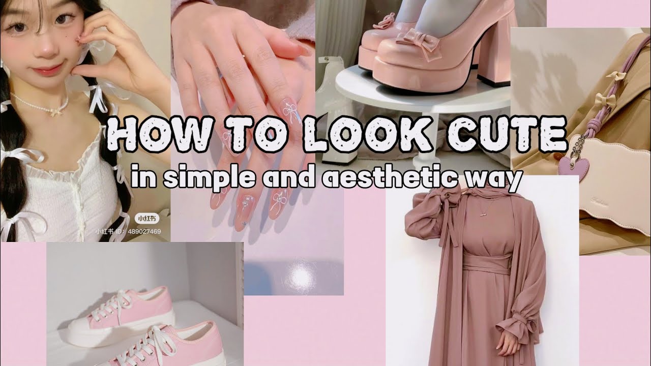 🌷🌸how to look cute in a simple and aesthetic way | Easy tips and tricks ...