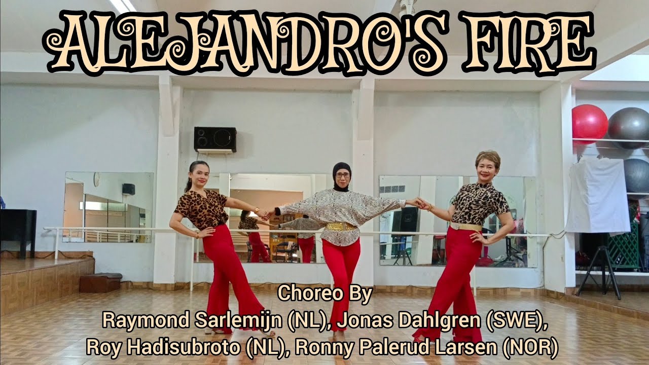 ALEJANDRO'S FIRE//IMPROVER//LINE DANCE - YouTube