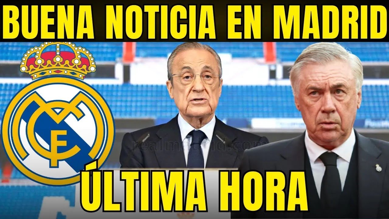 ¡ACABA DE SALIR! ¡YA ES OFICIAL! ¡BUENA NOTICIA EN MADRID! ¡SORPRENDIÓ ...