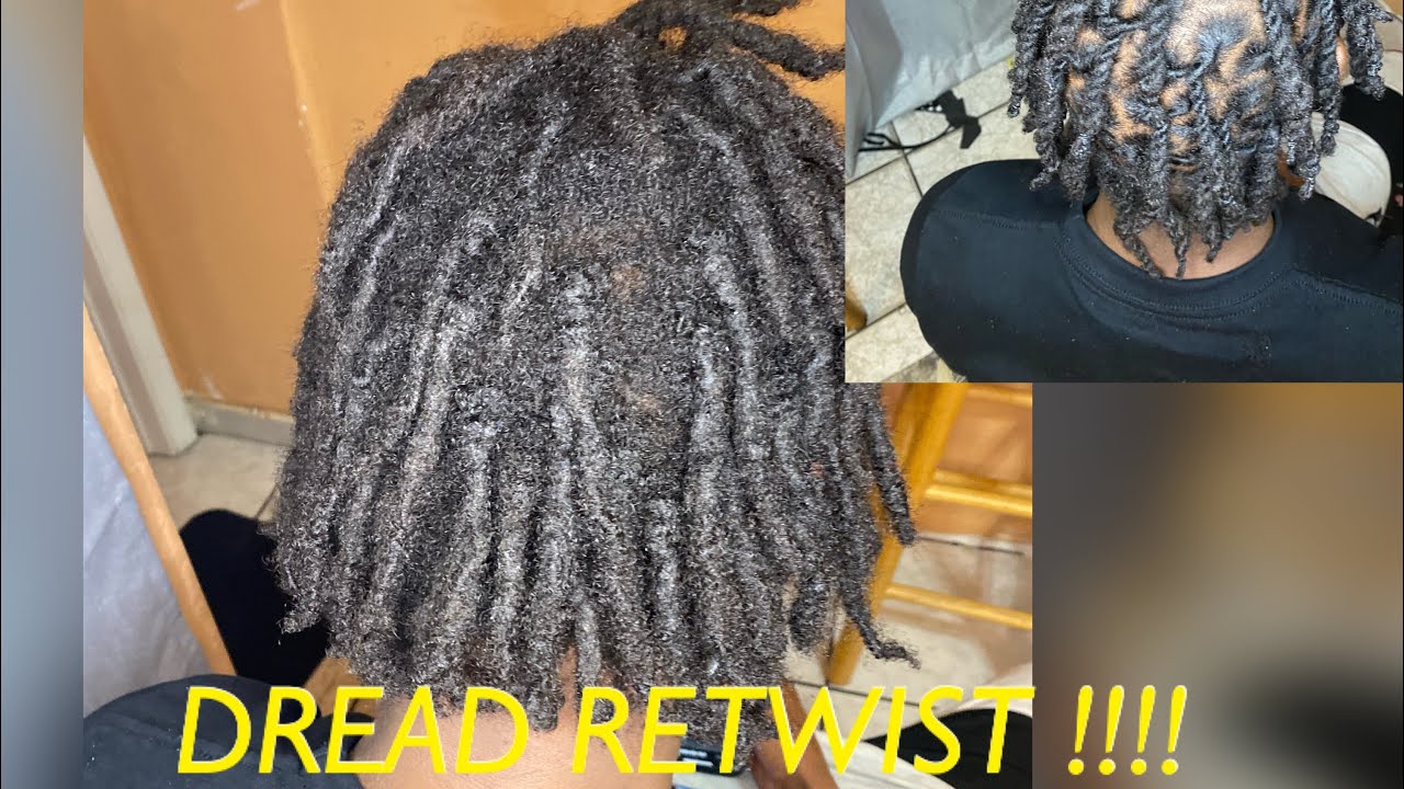 Quick Tutorial For Dread Retwist !!!!! - YouTube