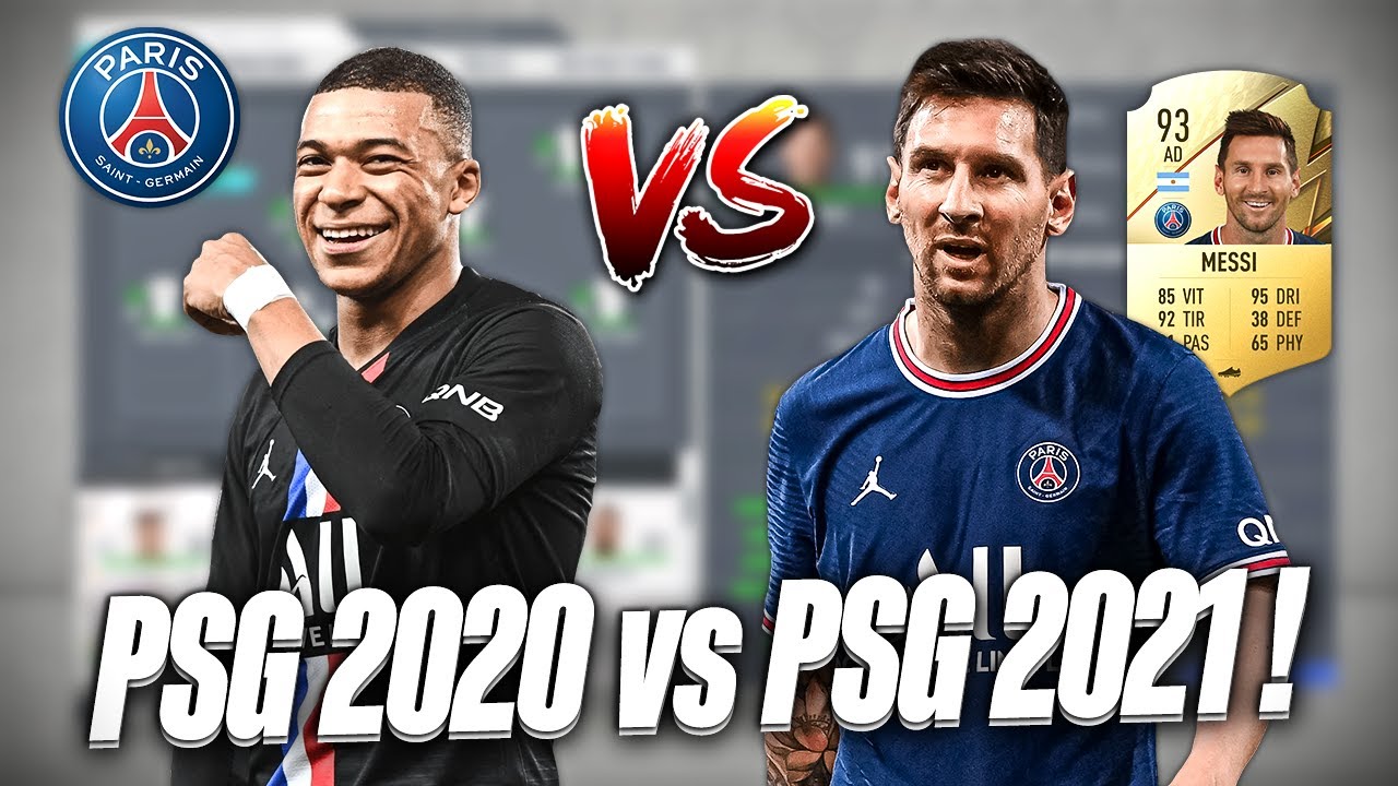 Le 11 du PSG 2020 contre le 11 du PSG 2021 sur FIFA 21 ! - YouTube