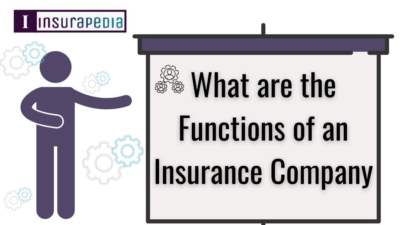 What are the Functions of an Insurance Company - YouTube