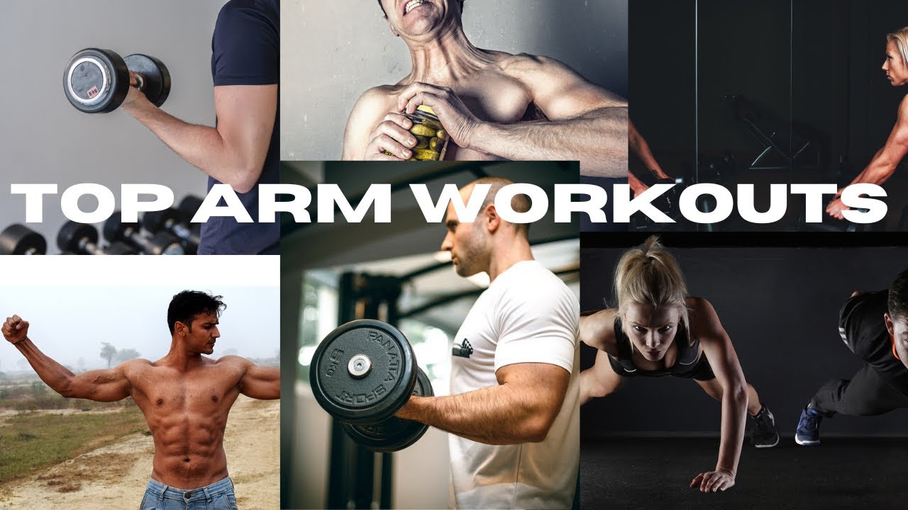 Top arm muscle building workouts for beginners or professionals - YouTube