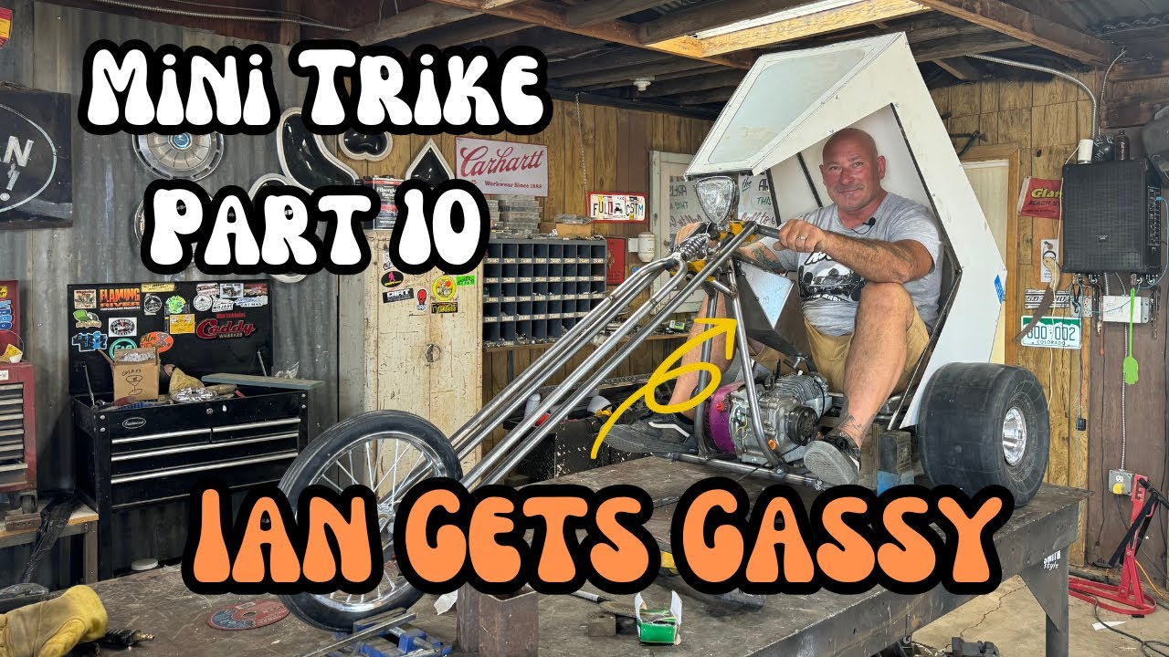 Mini Trike Part 10: Ian Roussel Mounts The Gas Tank And Uses A Viewers ...