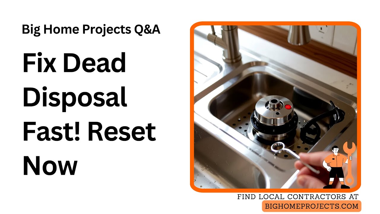 Disposal Reset Button Fix with Hex Wrench Jam Clear Tips - YouTube