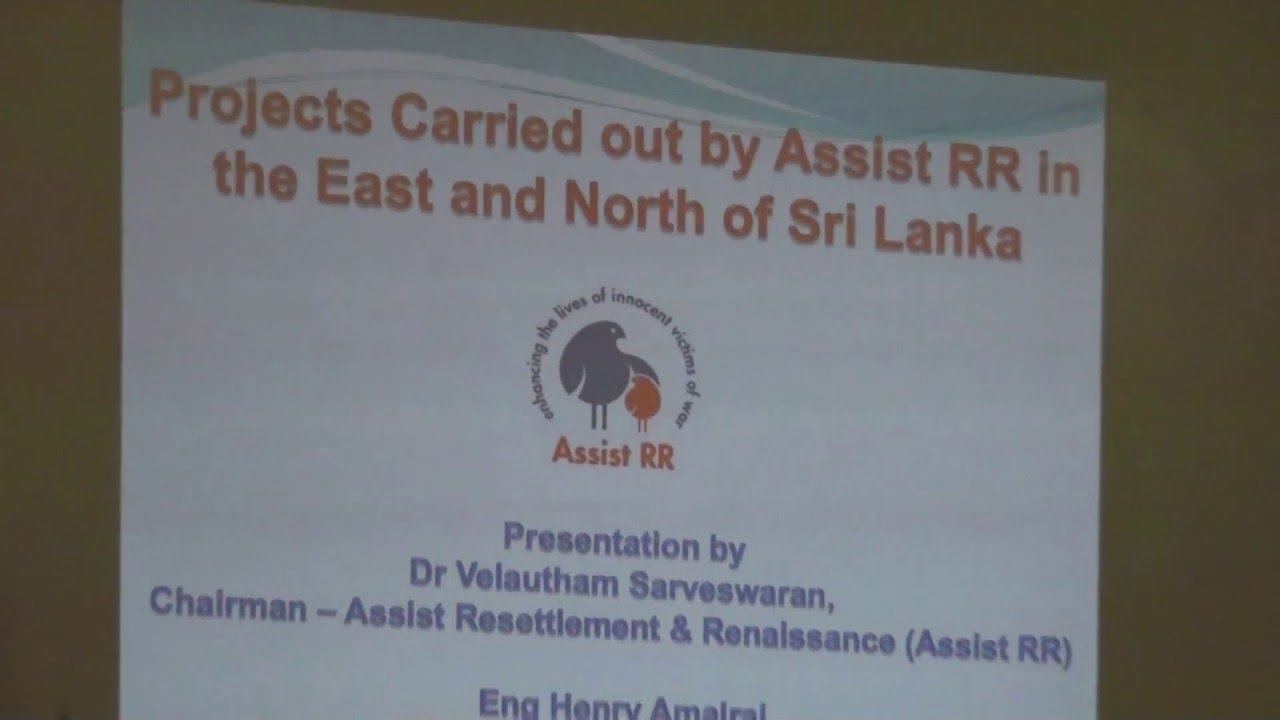 Presentation on Assist RR Projects at the 2016 Annual Dinner - YouTube