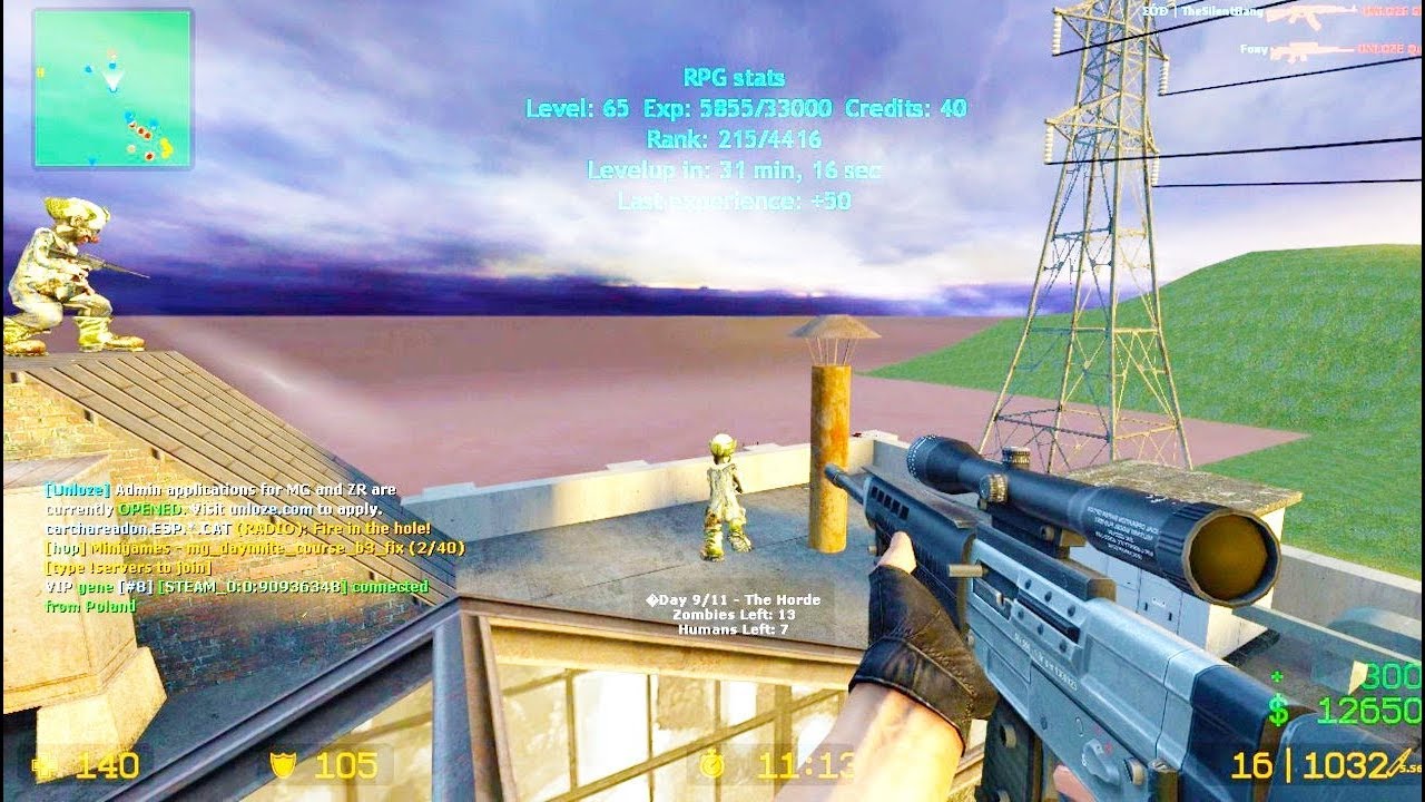 Counter Strike Source - Zombie Mod Online Gameplay on cs ...