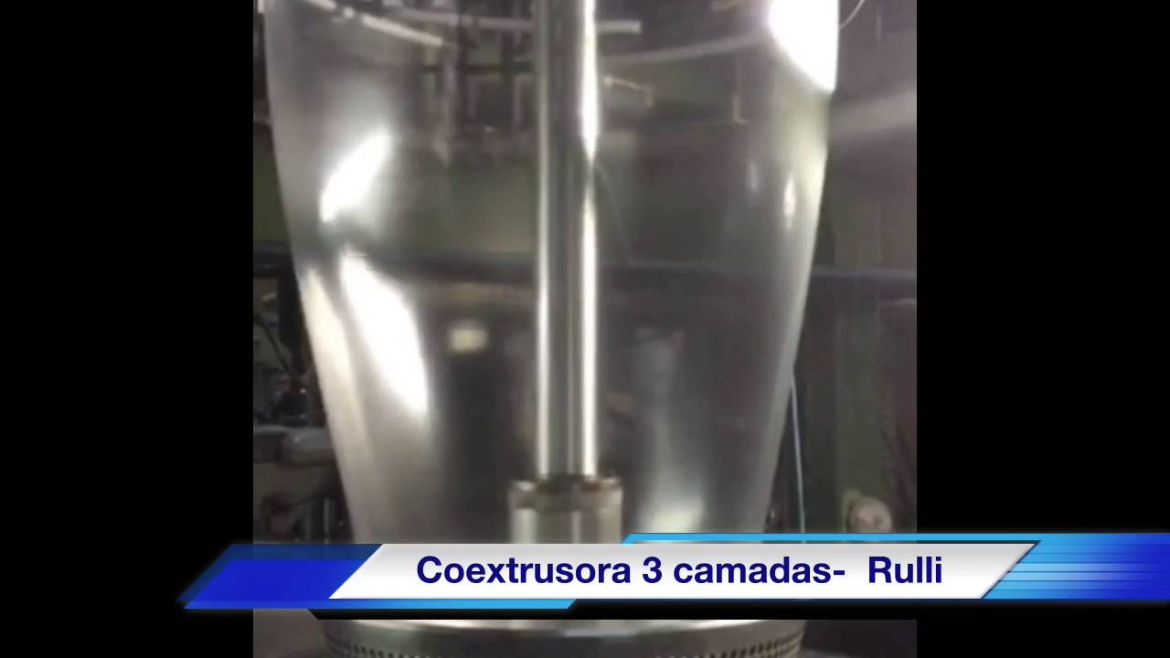 Coextrusora Rulli USADA - 3 capas X 70mm - YouTube
