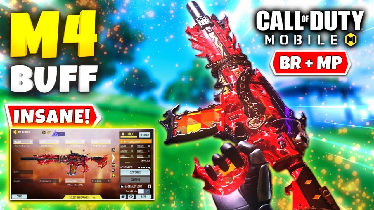 M4 Is NEW META After The HUGE BUFF | COD Mobile | BEST M4 Loadouts For ...