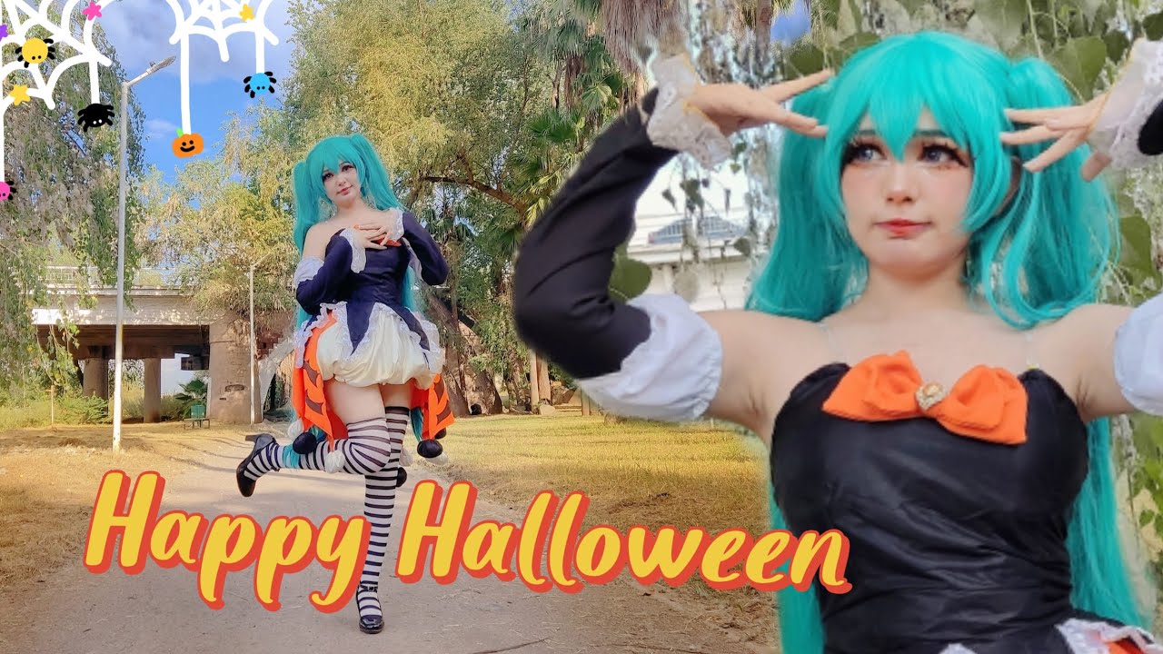 Happy Halloween! Miku Dance Cosplay (Mishi Miku) 初音ミク - YouTube