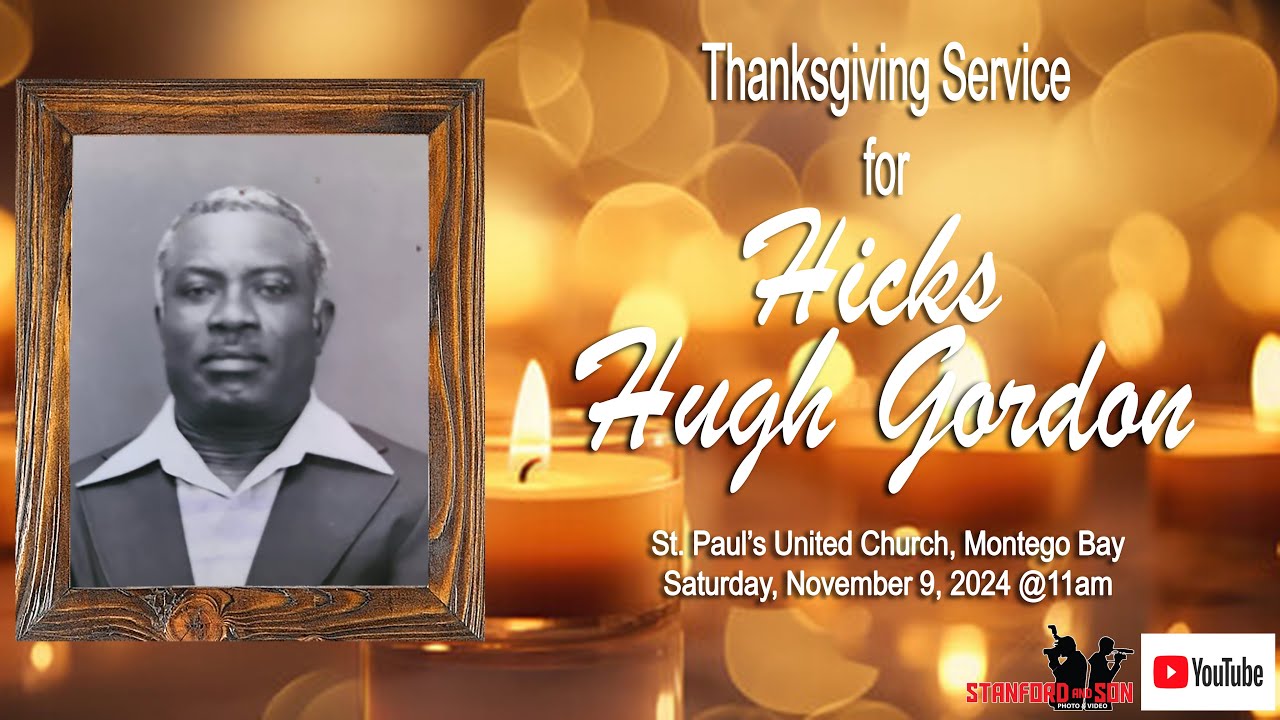 HICKS HUGH GORDON FUNERAL SERVICE NOVEMBER 9, 2024 - YouTube