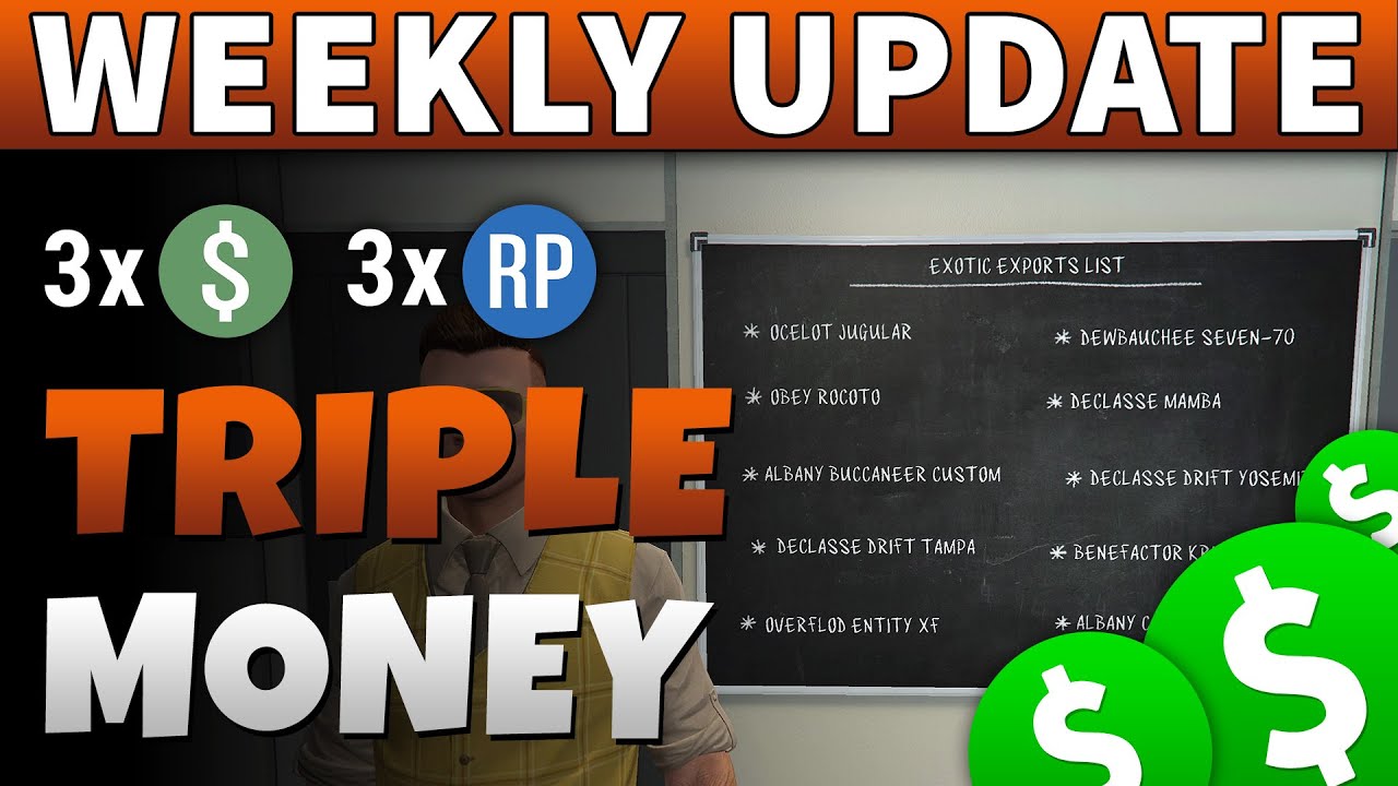 GTA 5 Triple Money This Week - GTA ONLINE DOUBLE RP AND CASH BONUSES ...