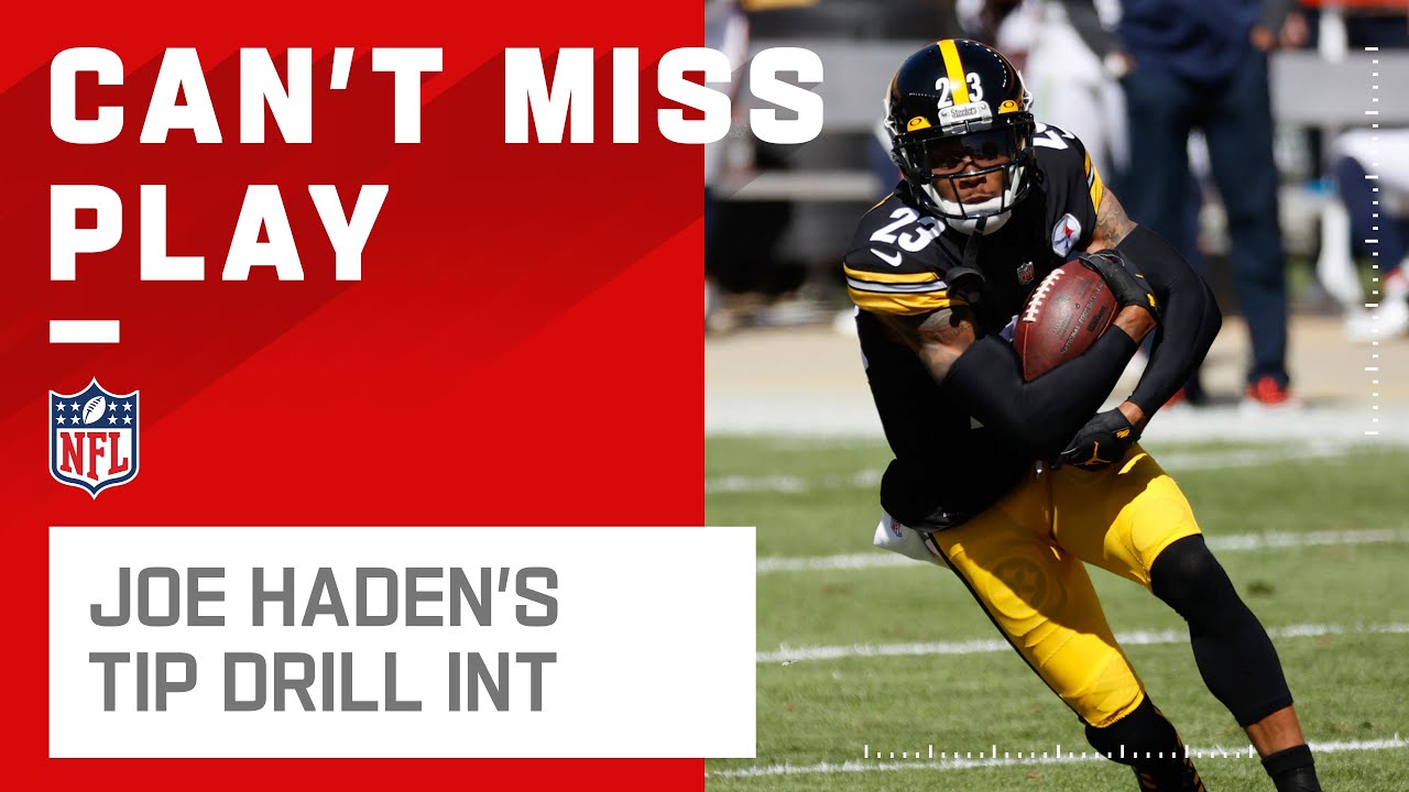 Joe Haden Catches Tip Ball INT Before Half! - YouTube
