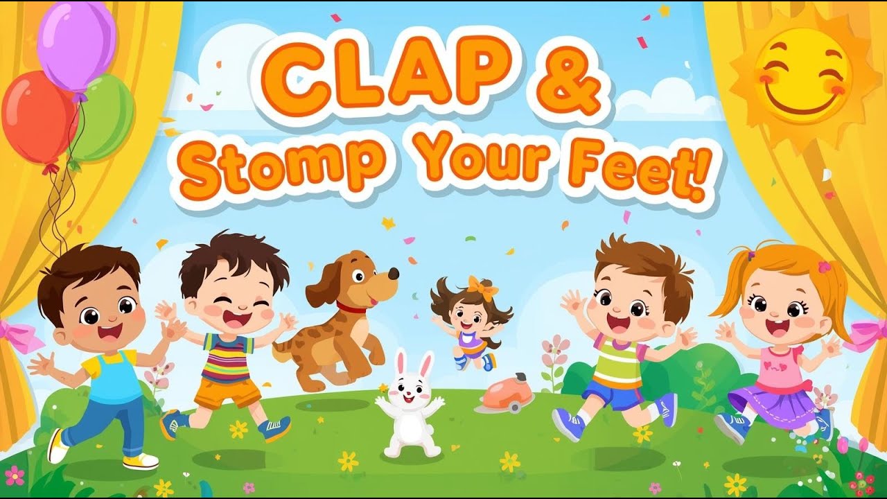 Clap Your Hands, Stomp Your Feet | Fun Action Song for Kids & Toddlers ...
