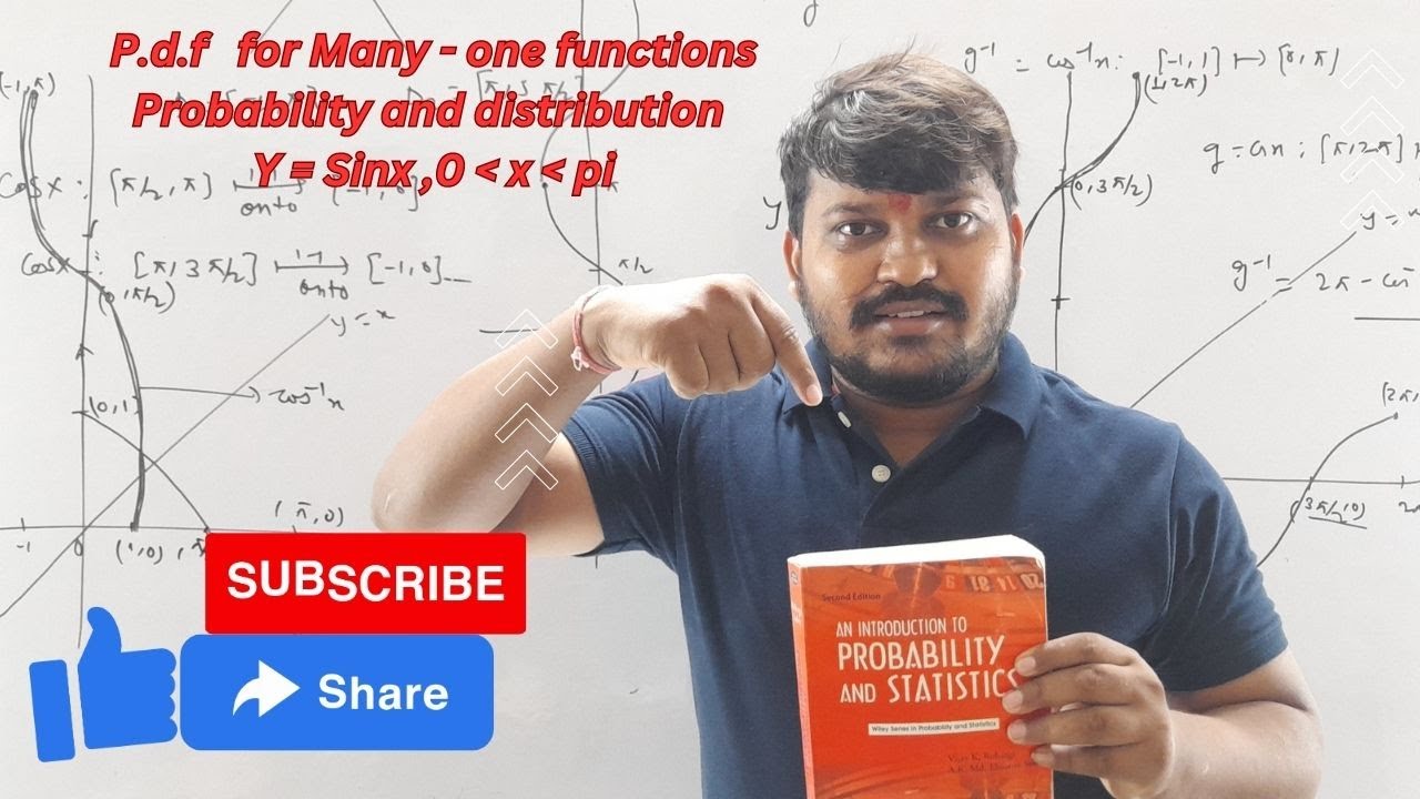 Lecture -1 Probability P.d.f for Many - one functions - YouTube