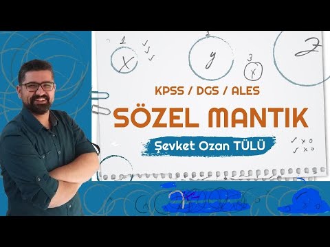 SÖZEL MANTIK - KPSS, ALES, DGS - DERS 4 - OZAN TÜLÜ