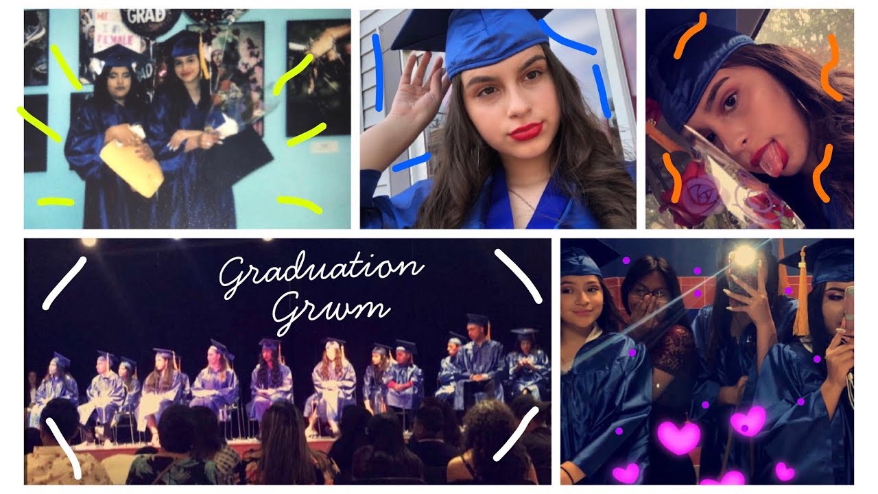 Graduation grwm || class of 2018 - YouTube