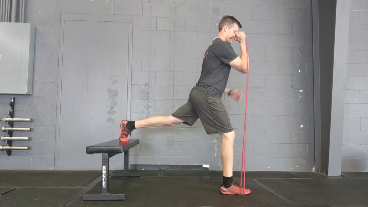Strength and Conditioning: Banded Split Squat - YouTube