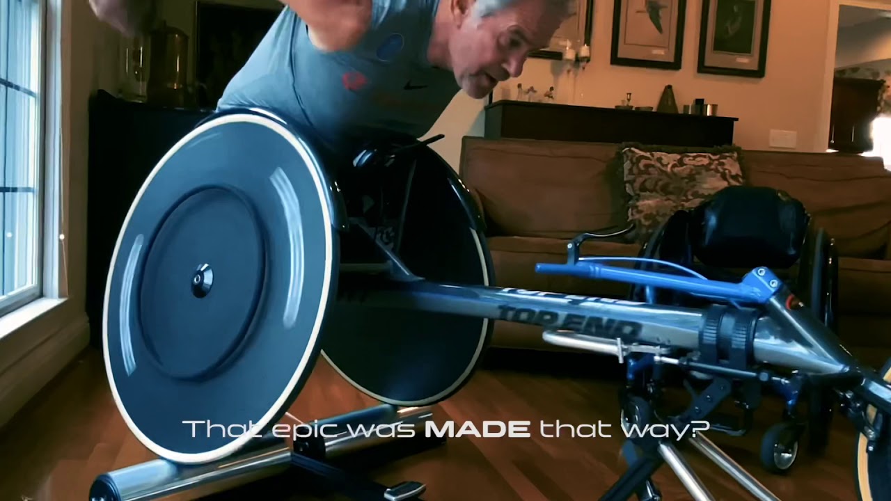 The EPIC Training Roller for Racing Wheelchairs - YouTube