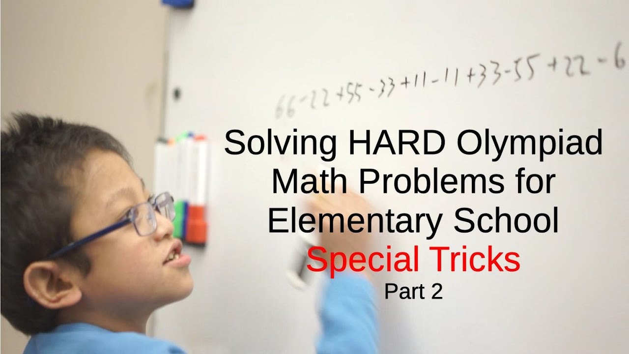 Solving hard Olympiad math questions for elementary school Part 2 - YouTube