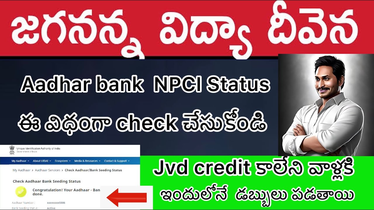 JVD Aadhar bank Npci Status ఈ విధంగా check చేసుకోండి | Jvd credit ...