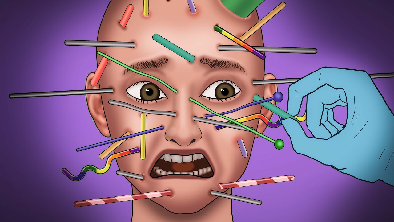ASMR (animation) Removing body art implant #asmranimation #asmr # ...