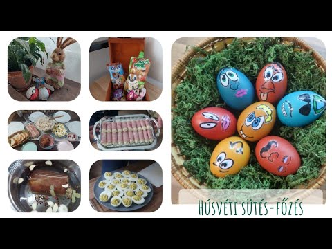 Húsvéti sütés-főzés (sonka, répatorta, tojás festés, tormás ...